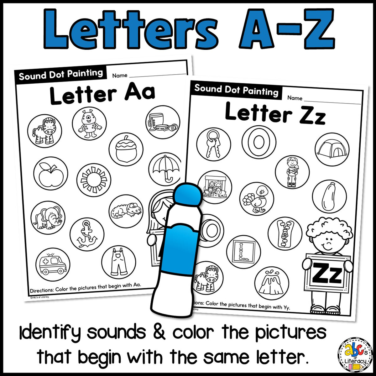 Beginning Sounds Worksheets – ABC's of Literacy
