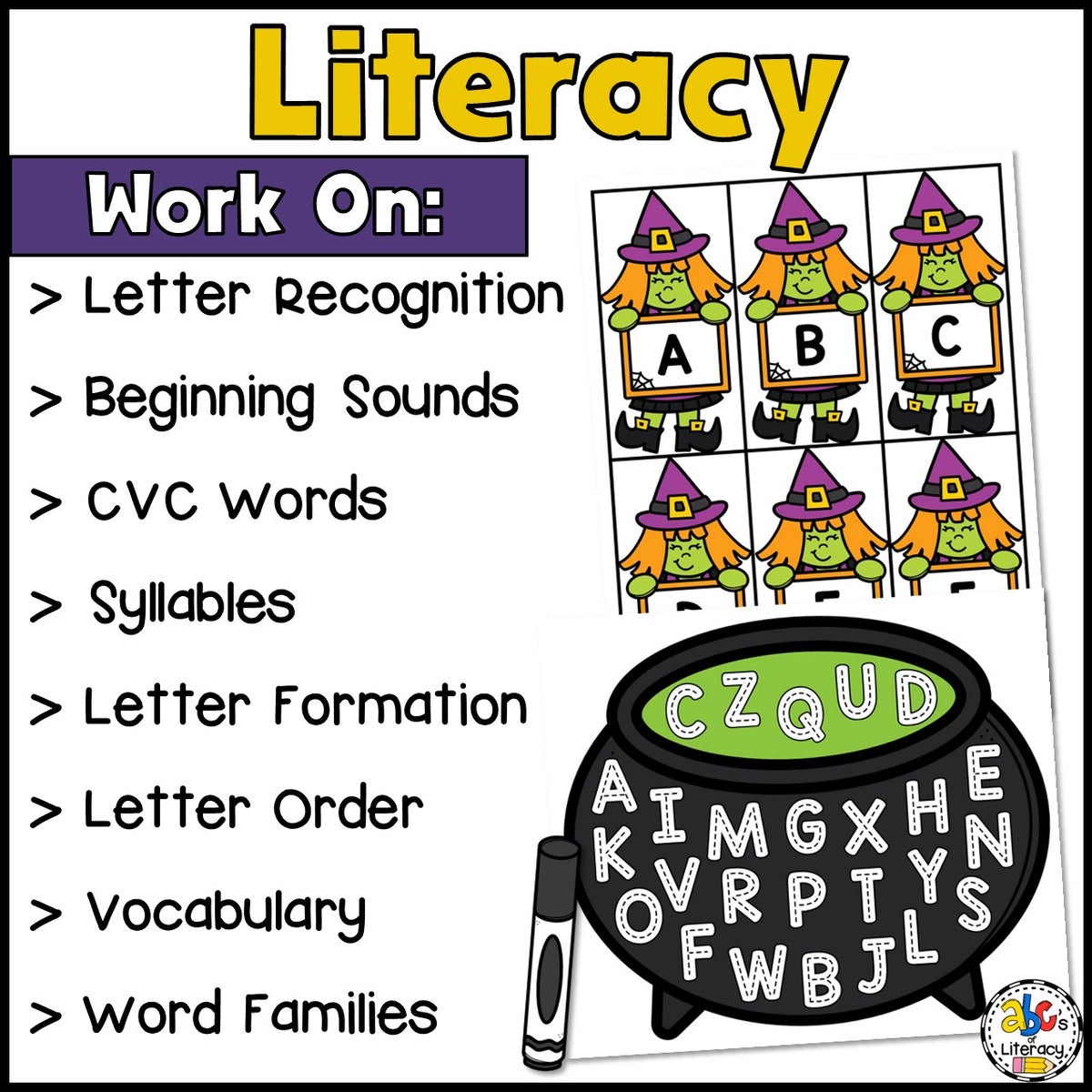 Halloween Morning Tubs for Kindergarten – ABC's of Literacy