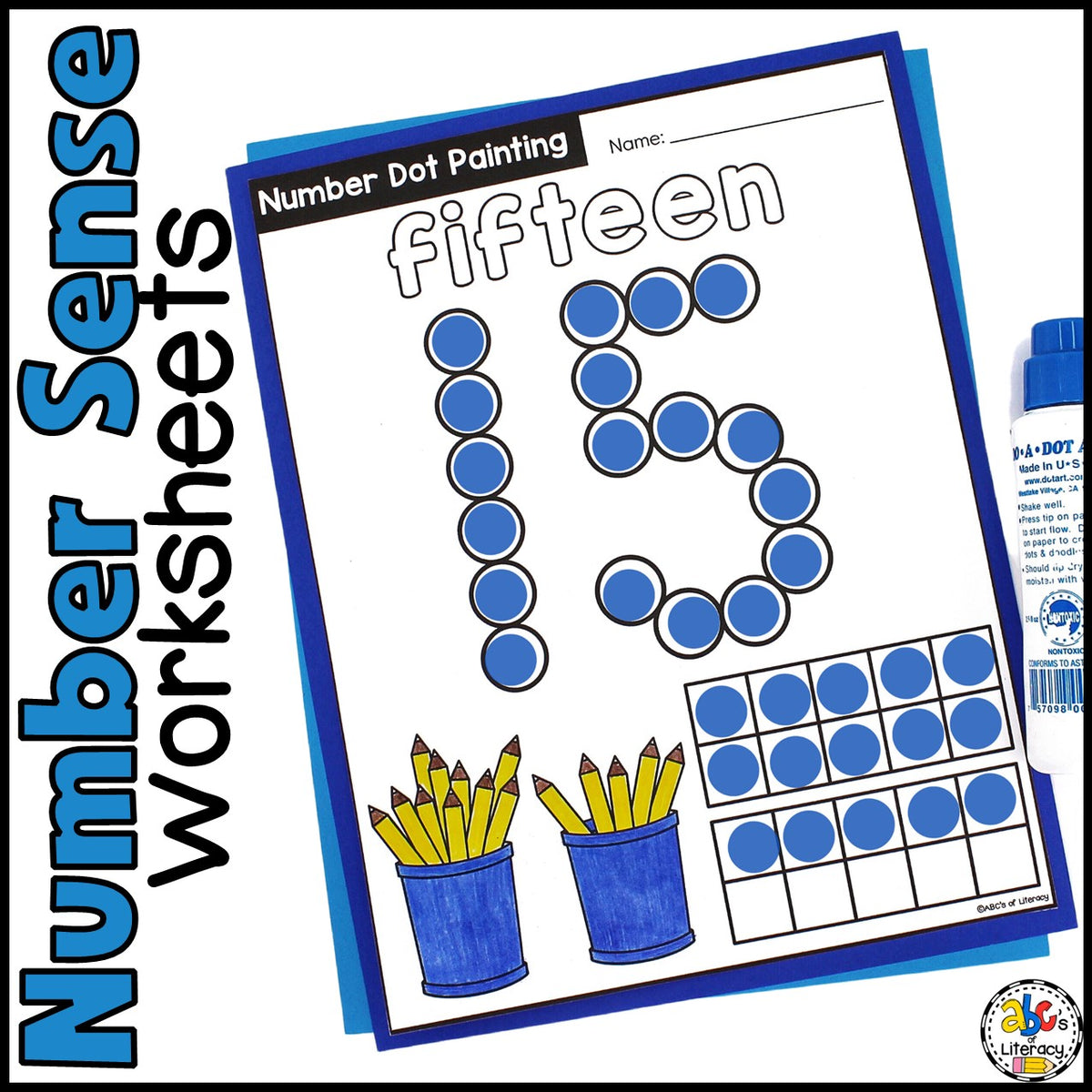 Number Dot Painting Worksheets – ABC's of Literacy