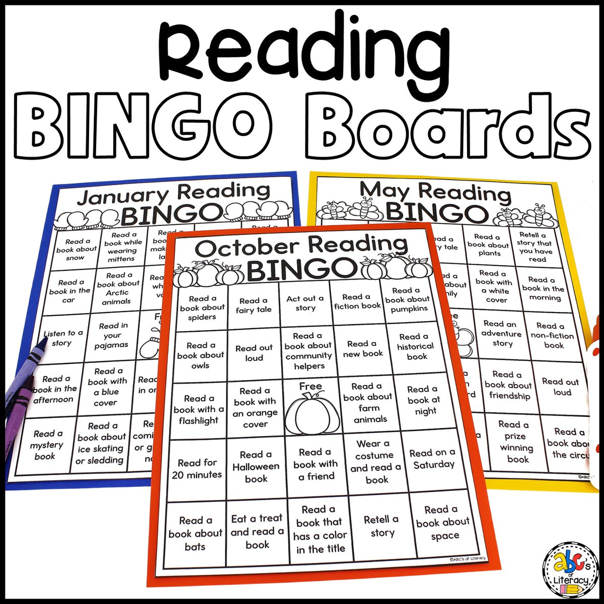 Monthly Reading Bingo Challenge – ABC's of Literacy