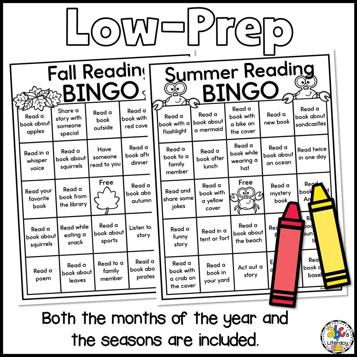 Monthly Reading Bingo Challenge – ABC's of Literacy