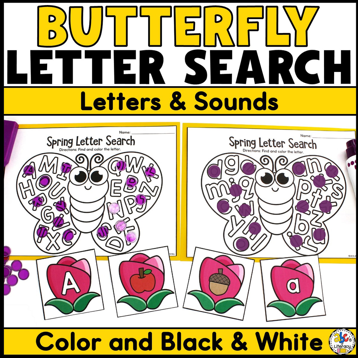 Spring Letter Search Activity – ABC's of Literacy