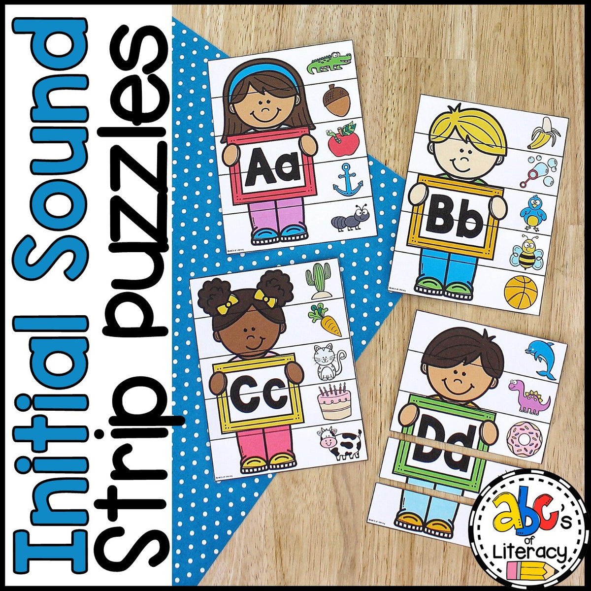 Beginning Sounds Strip Puzzles – ABC's of Literacy