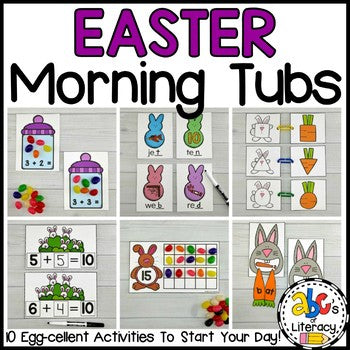 Easter Morning Tubs for Kindergarten – ABC's of Literacy