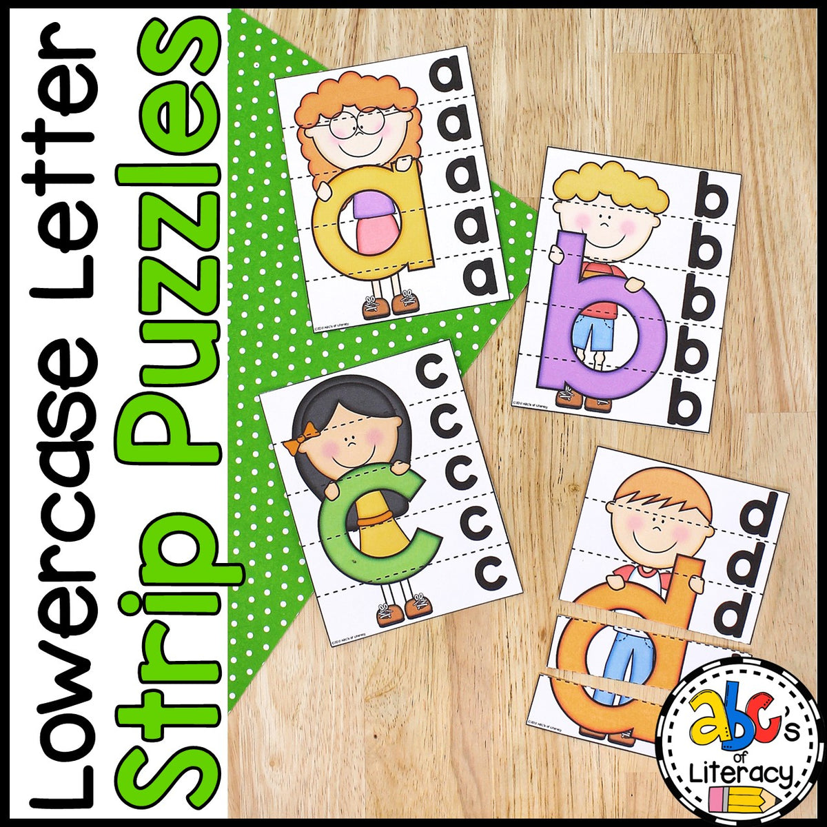 Lowercase Letter Strip Puzzles – ABC's of Literacy