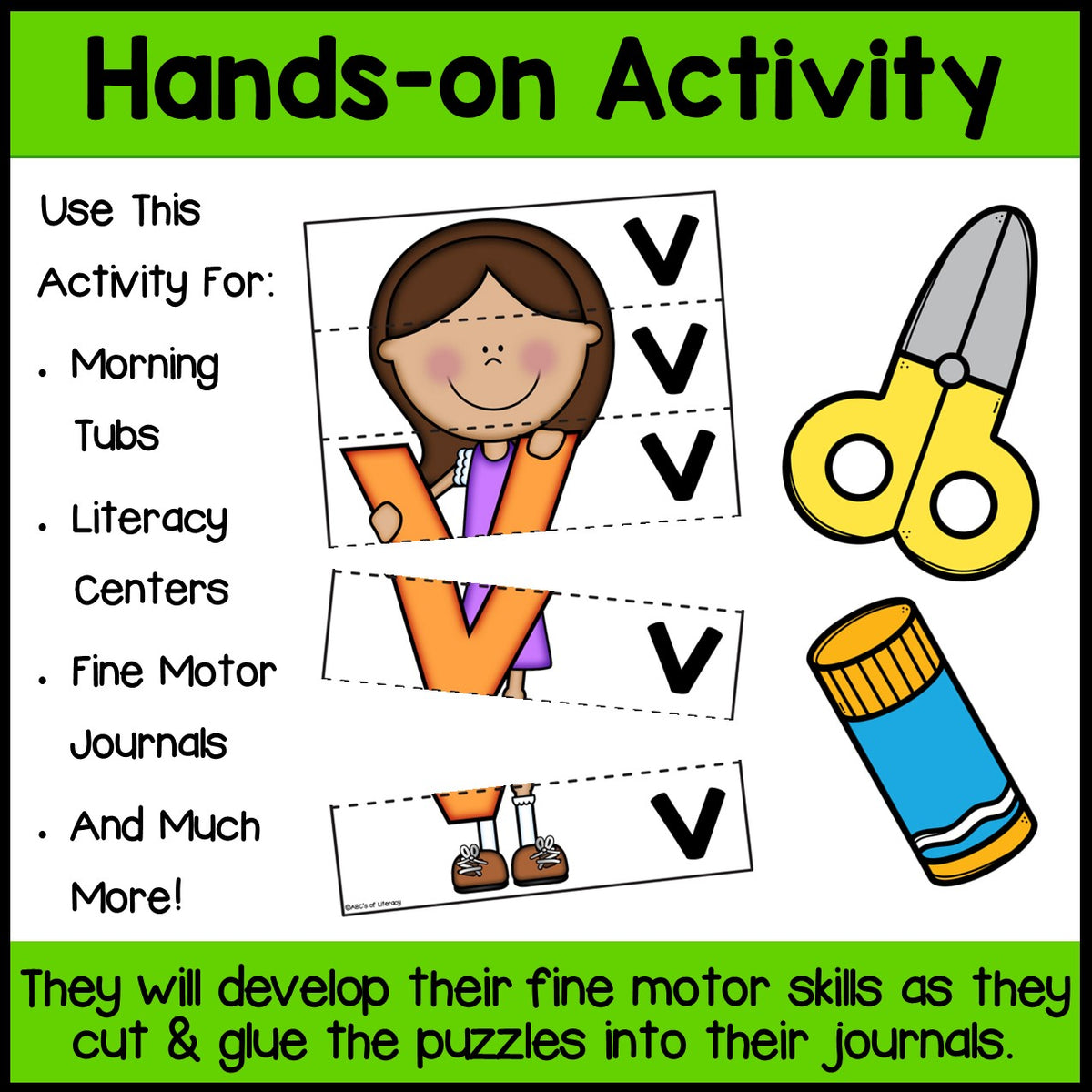 Lowercase Letter Strip Puzzles – ABC's of Literacy