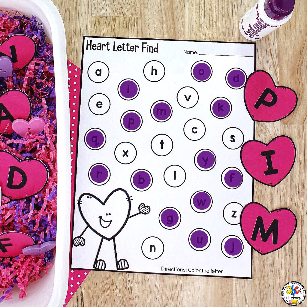 Heart Alphabet Activities – ABC's of Literacy