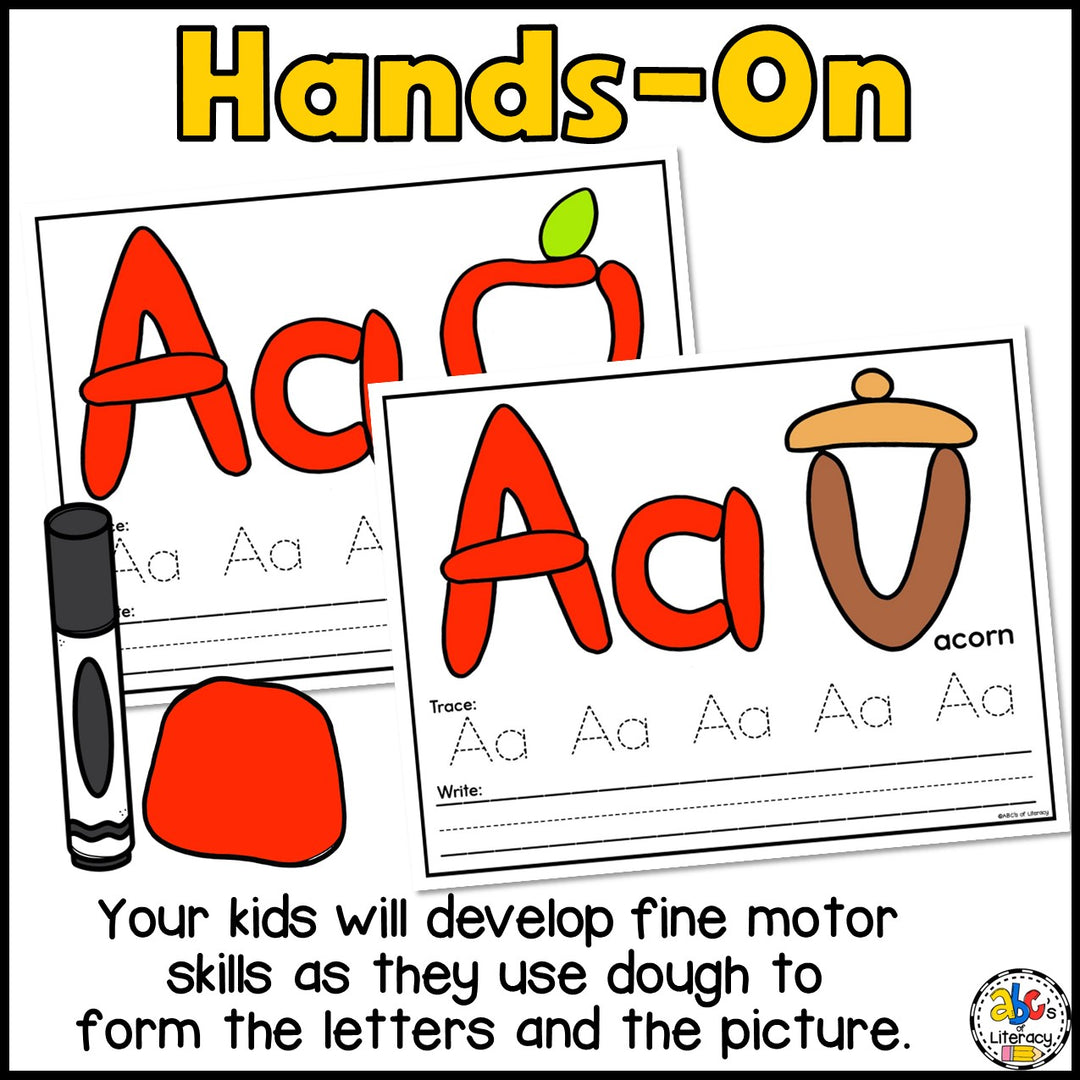 Alphabet Play Dough Mats – ABC's of Literacy