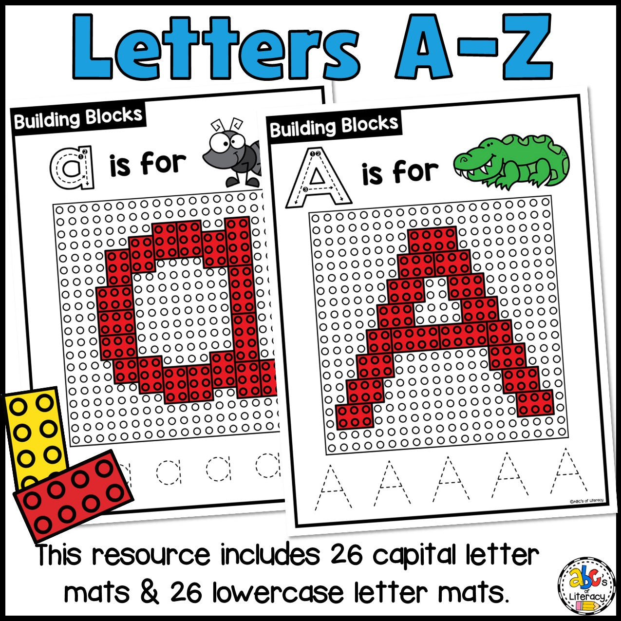 Building Blocks Letter Mats – ABC's of Literacy