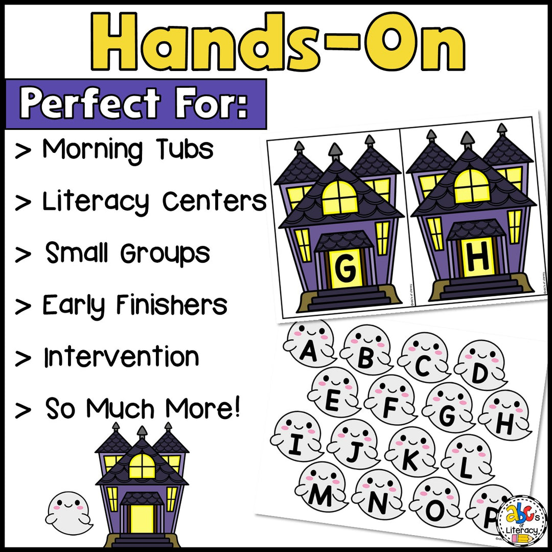 Halloween Letter Matching Activity – ABC's of Literacy