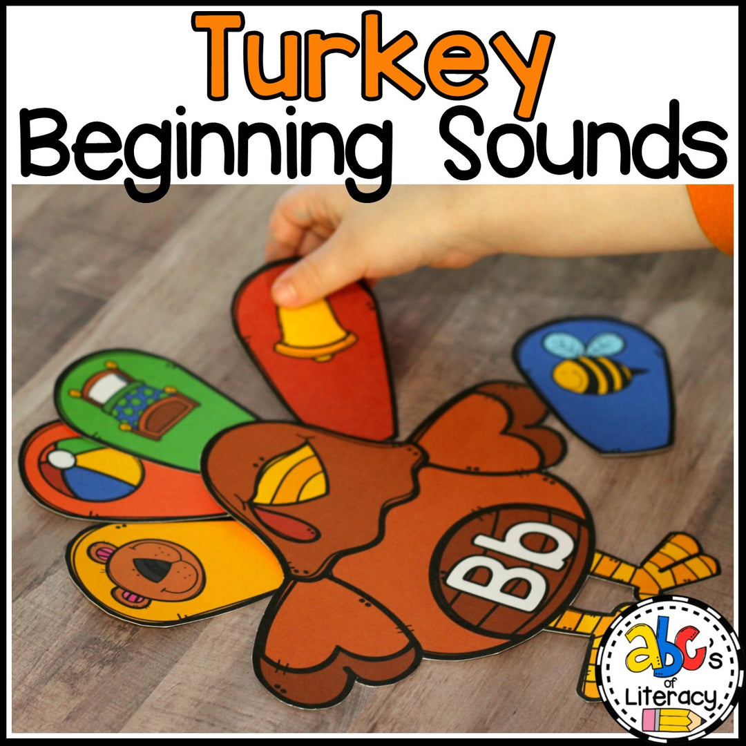 Turkey Beginning Sounds Sort – ABC's of Literacy