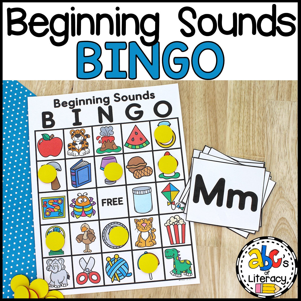 Beginning Sound Bingo Game – ABC's of Literacy