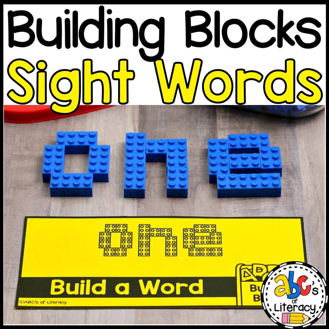 Building Blocks Sight Word Cards – ABC's of Literacy