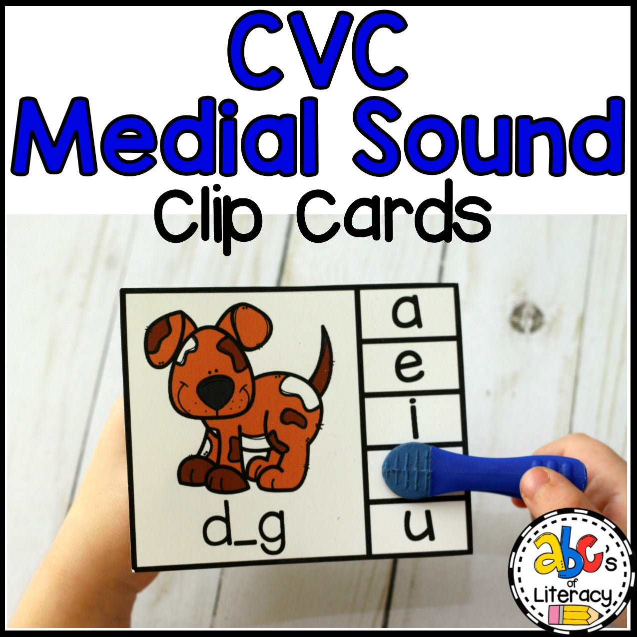 CVC Medial Sound Clip Cards – ABC's of Literacy