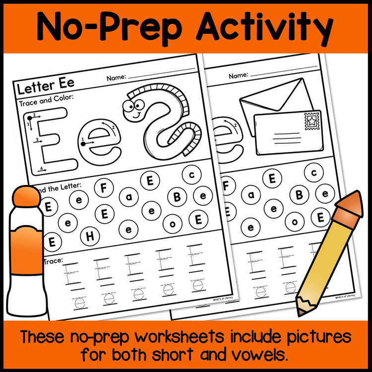 Find & Trace Alphabet Worksheets – ABC's of Literacy