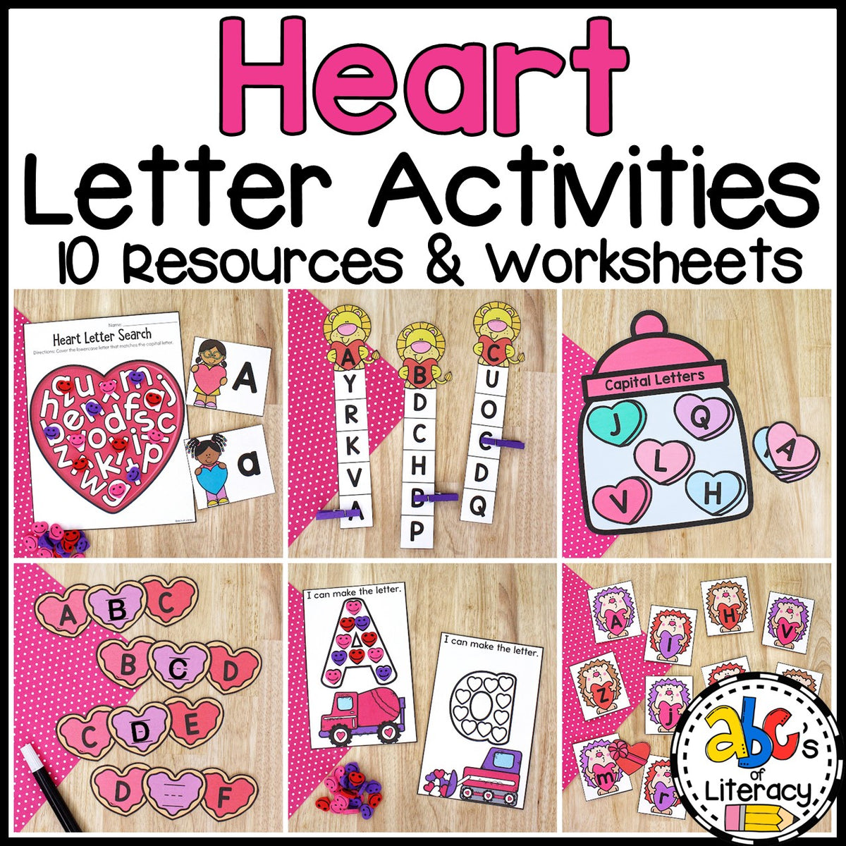 Heart Alphabet Activities – ABC's of Literacy