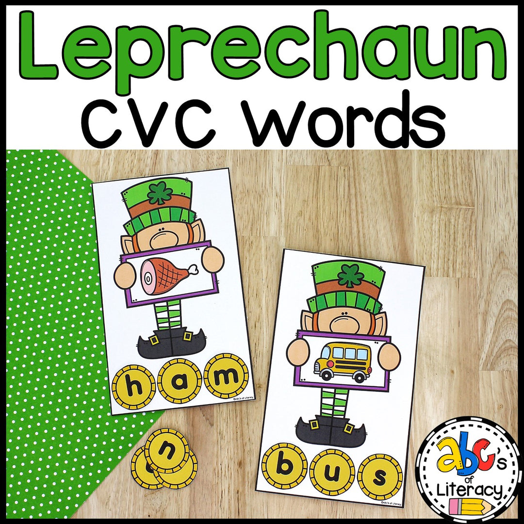 St. Patrick's Day CVC Words Activity – ABC's of Literacy