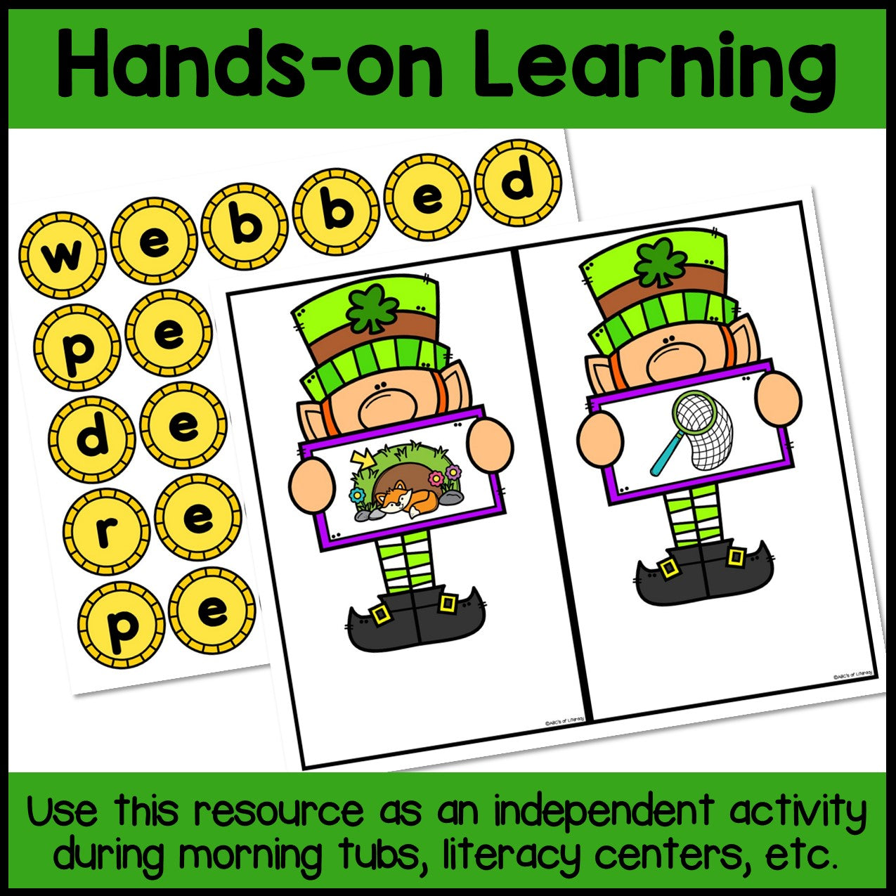 St. Patrick's Day CVC Words Activity – ABC's of Literacy