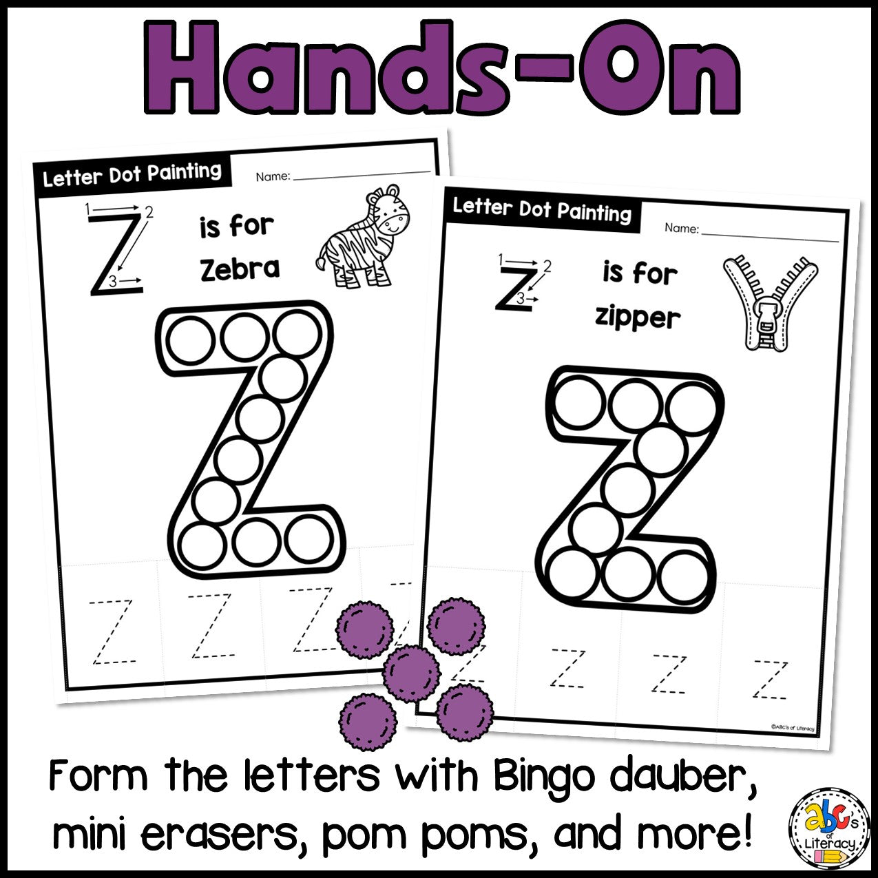 Letter Dot Painting Worksheets – ABC's of Literacy