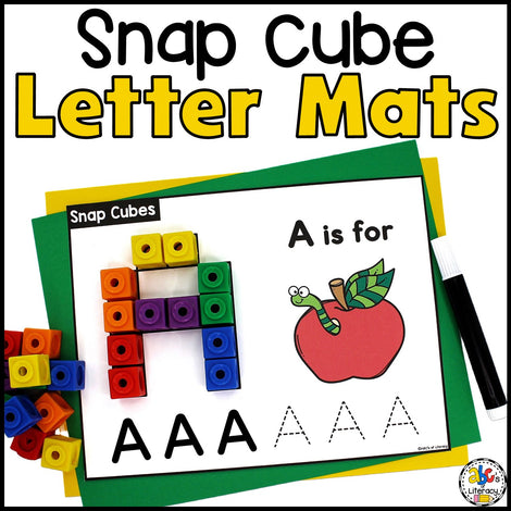 Snap Cube Letter Mats – ABC's of Literacy