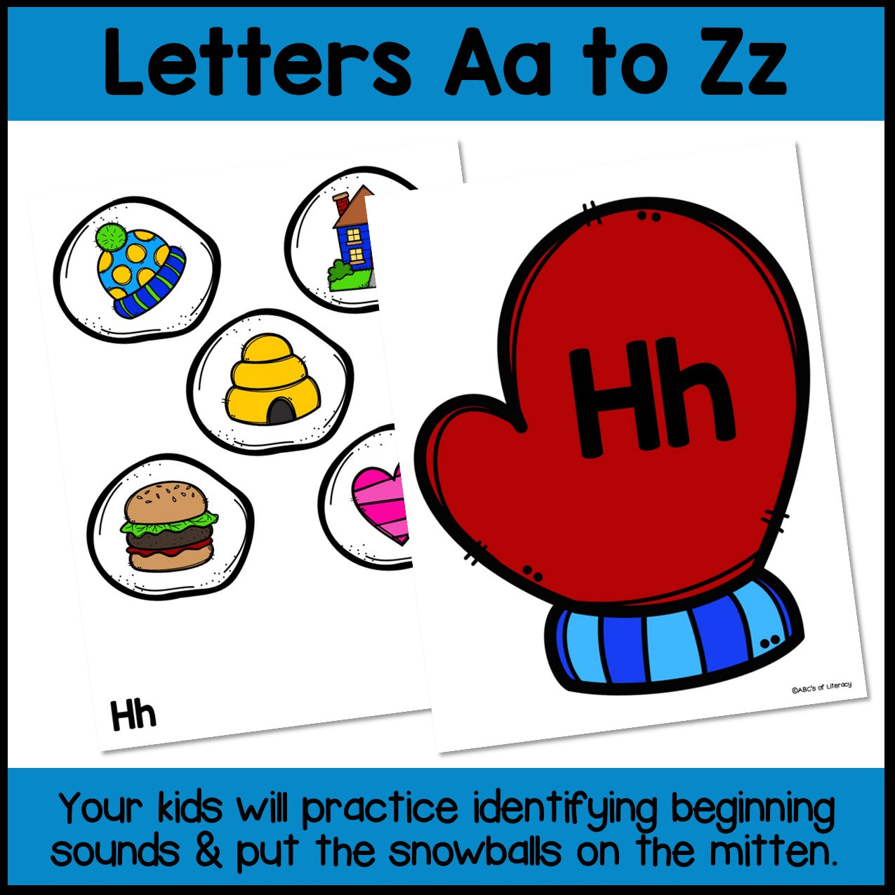 Snowball Beginning Sounds Activity – ABC's of Literacy