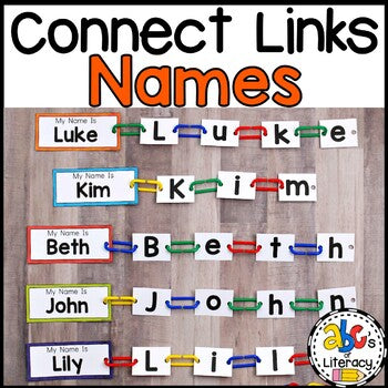 Editable Name Spelling and Linking Activity – ABC's of Literacy